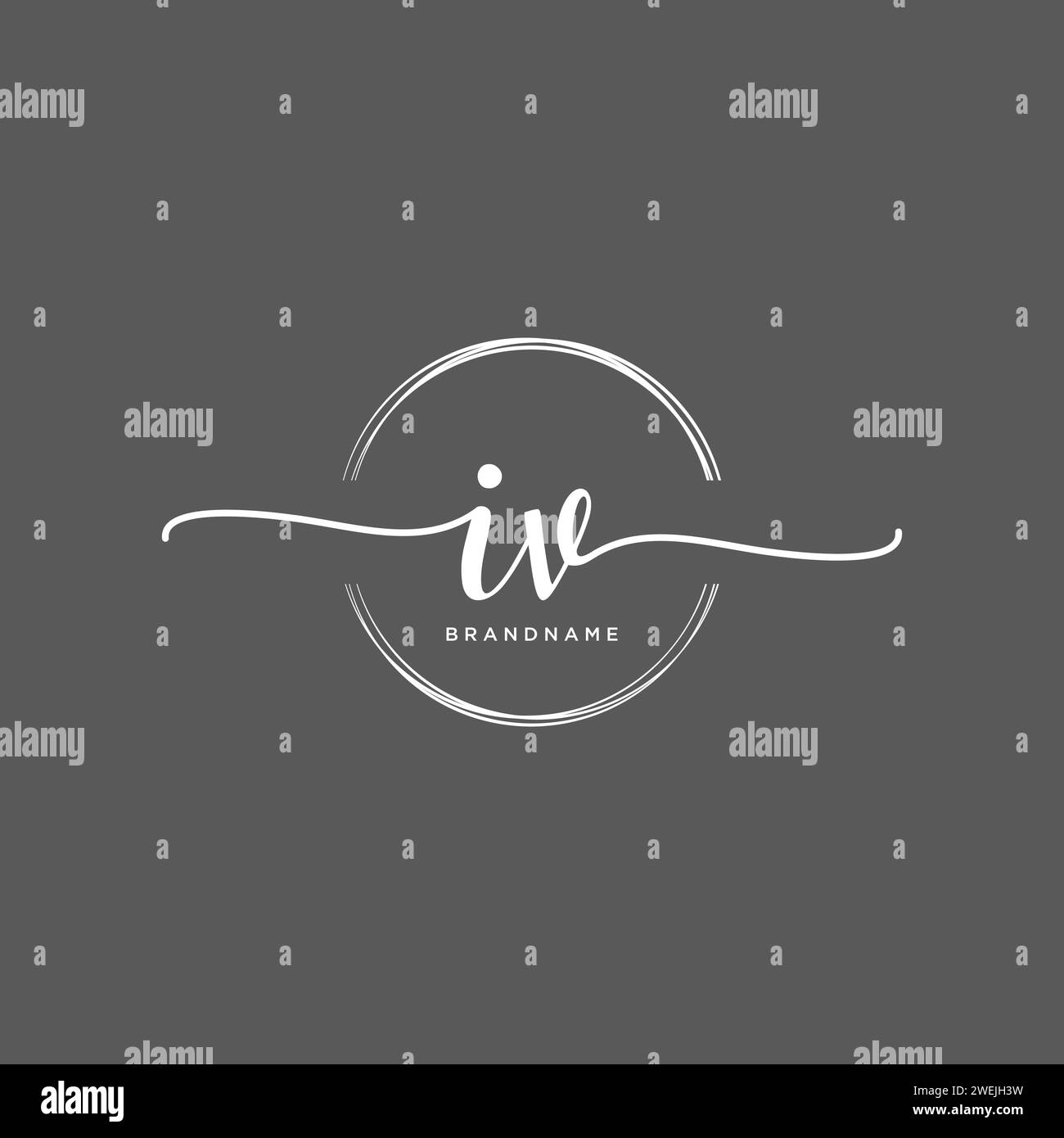 Letter iv logo hi-res stock photography and images - Alamy