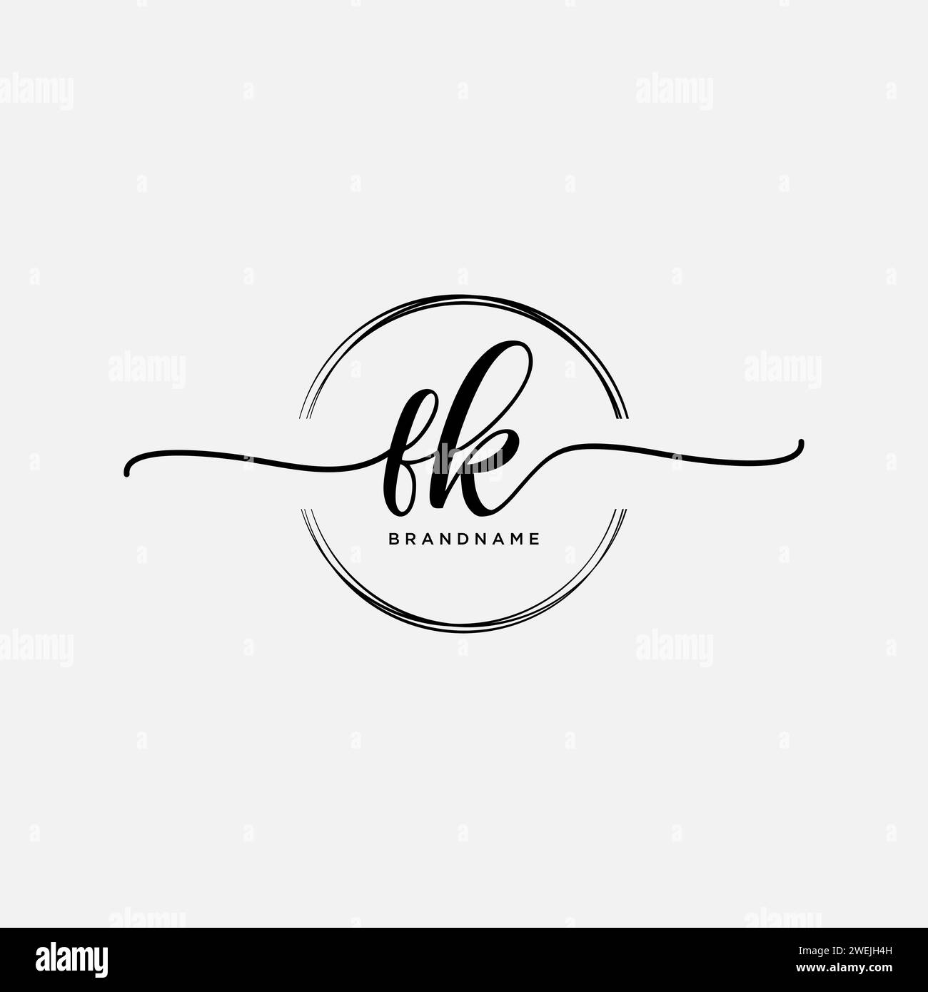 Initial fk logo Black and White Stock Photos & Images - Alamy