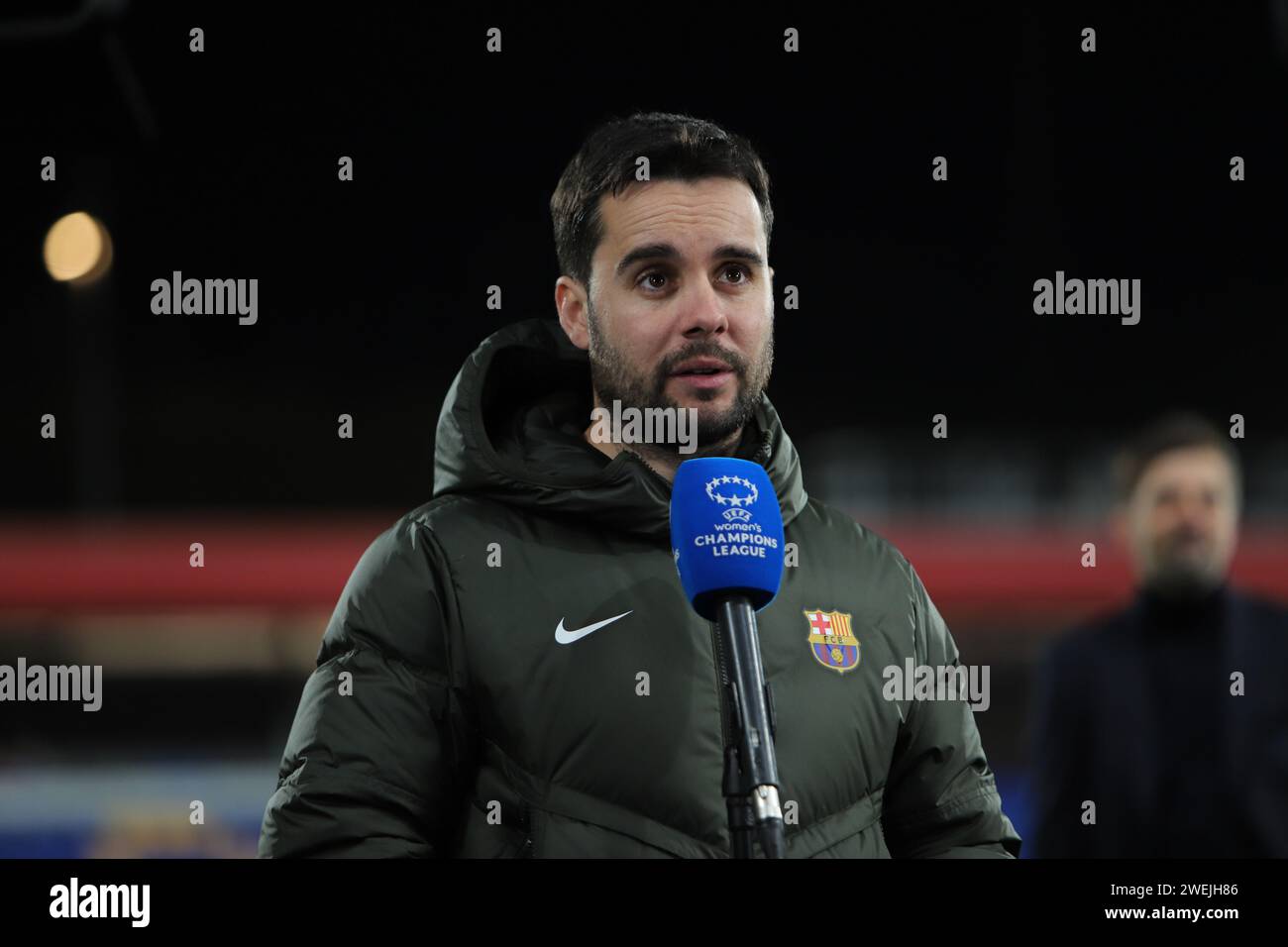 Barcelona, Spain. 25th Jan, 2024. FC Barcelona manager Jonatan Giráldez ...