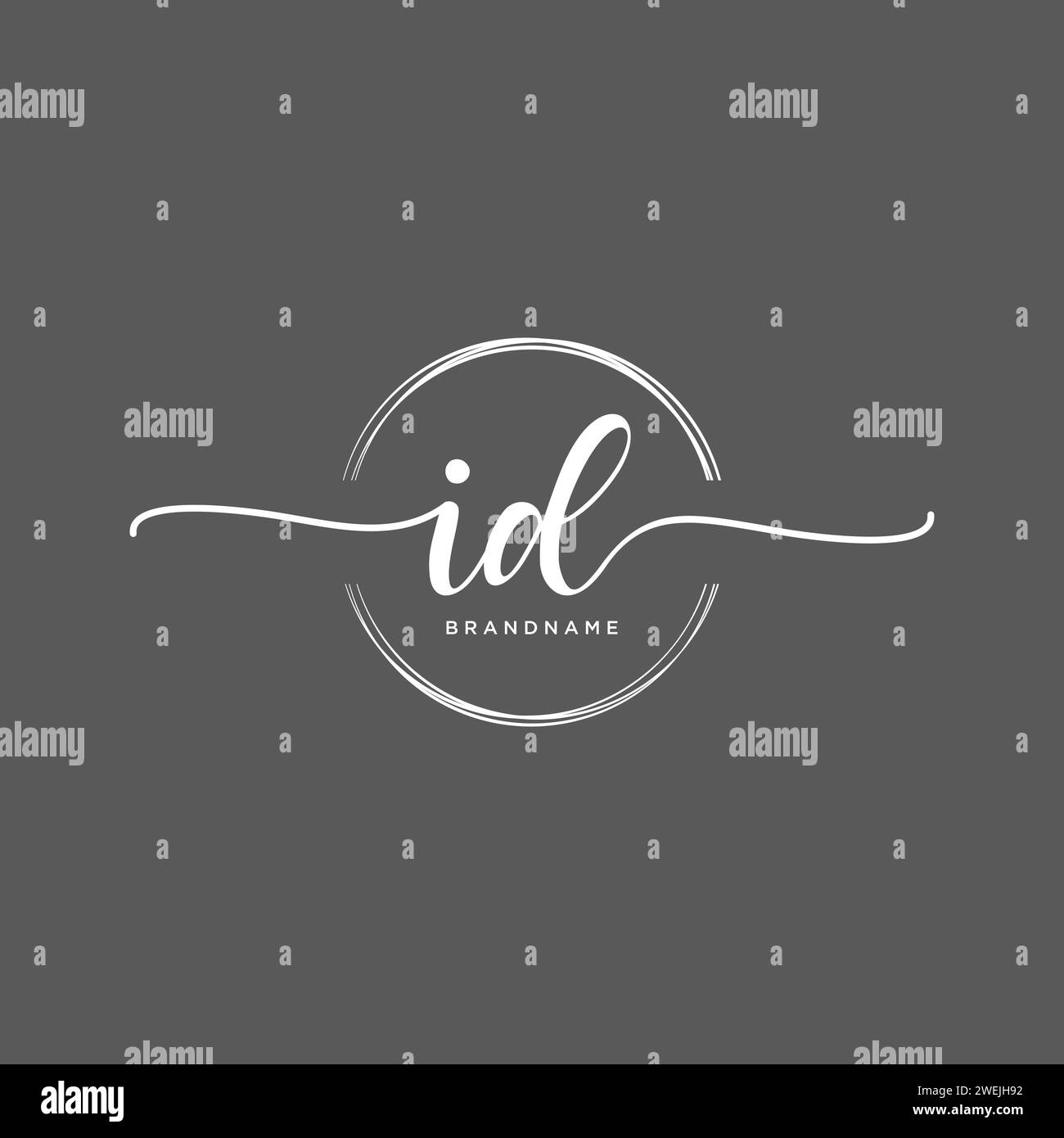 Id logo vector vectors Black and White Stock Photos & Images - Alamy