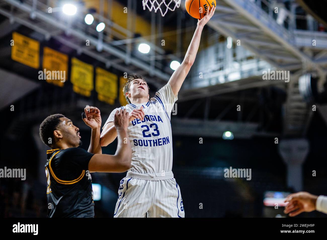 Boone, NC, USA. 25th Jan, 2024. Georgia Southern Eagles forward Nate ...