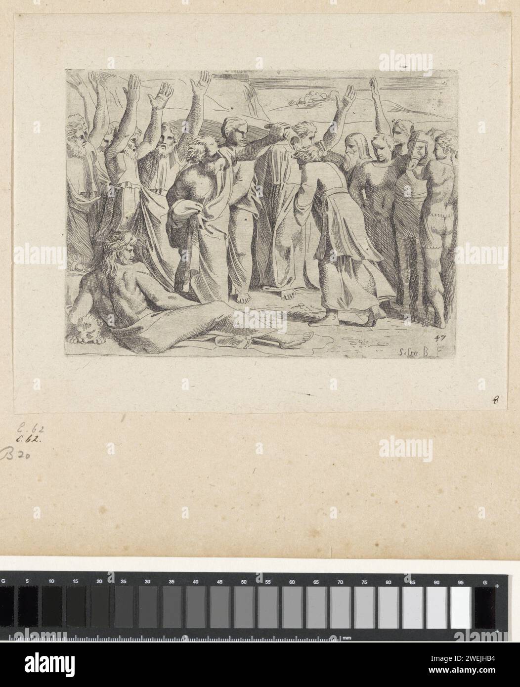 Solomon to King of Israel Anointed, Sisto Badalocchio, After Rafaël ...