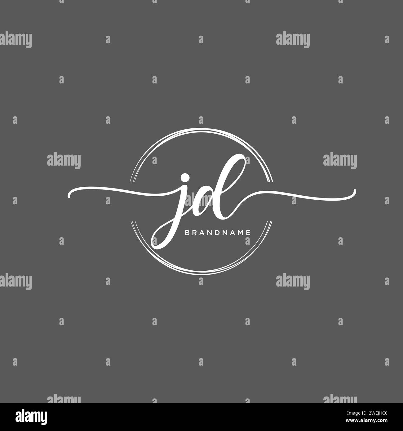 Initial jd logo Black and White Stock Photos & Images - Alamy