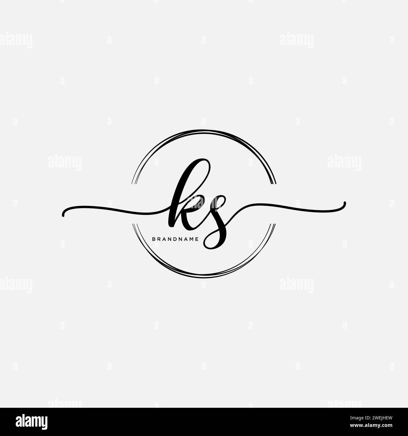 Ks initials vector vectors hi-res stock photography and images - Alamy