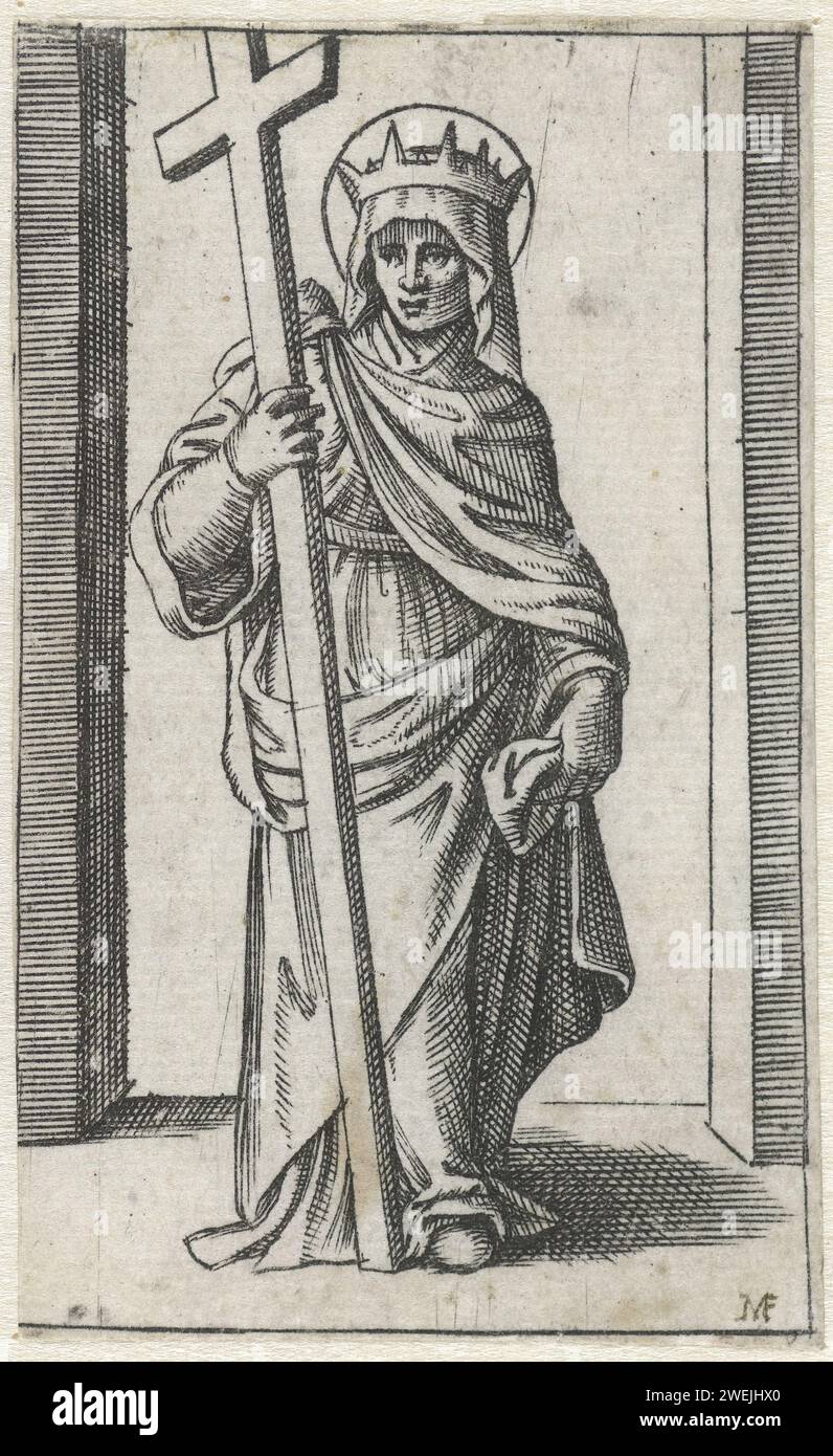 Holy Helena with Cross, Anonymous, After Marcantonio Raimondi, 1500 ...