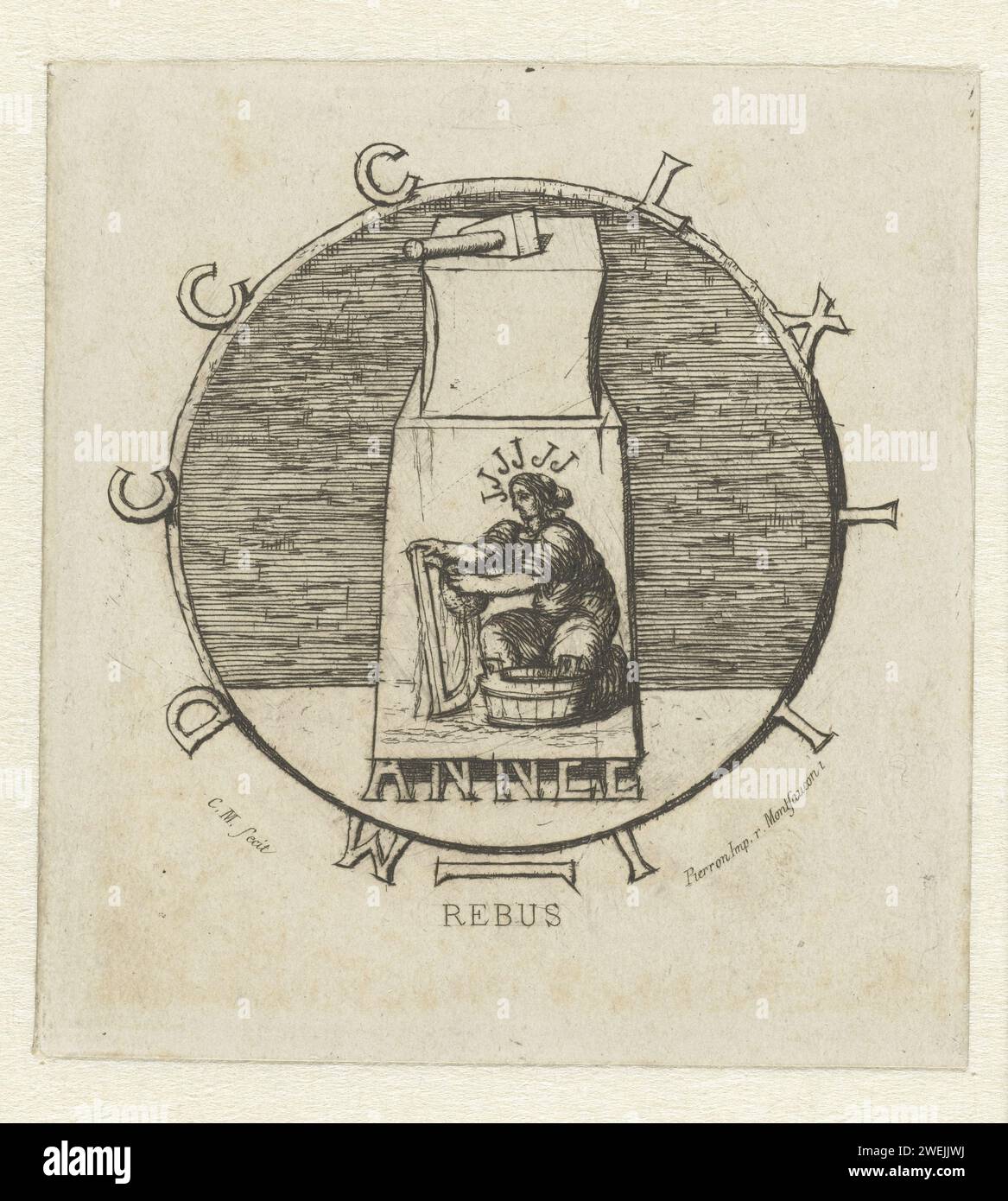 Rebus with different objects that together form the words Ci-Git La ...