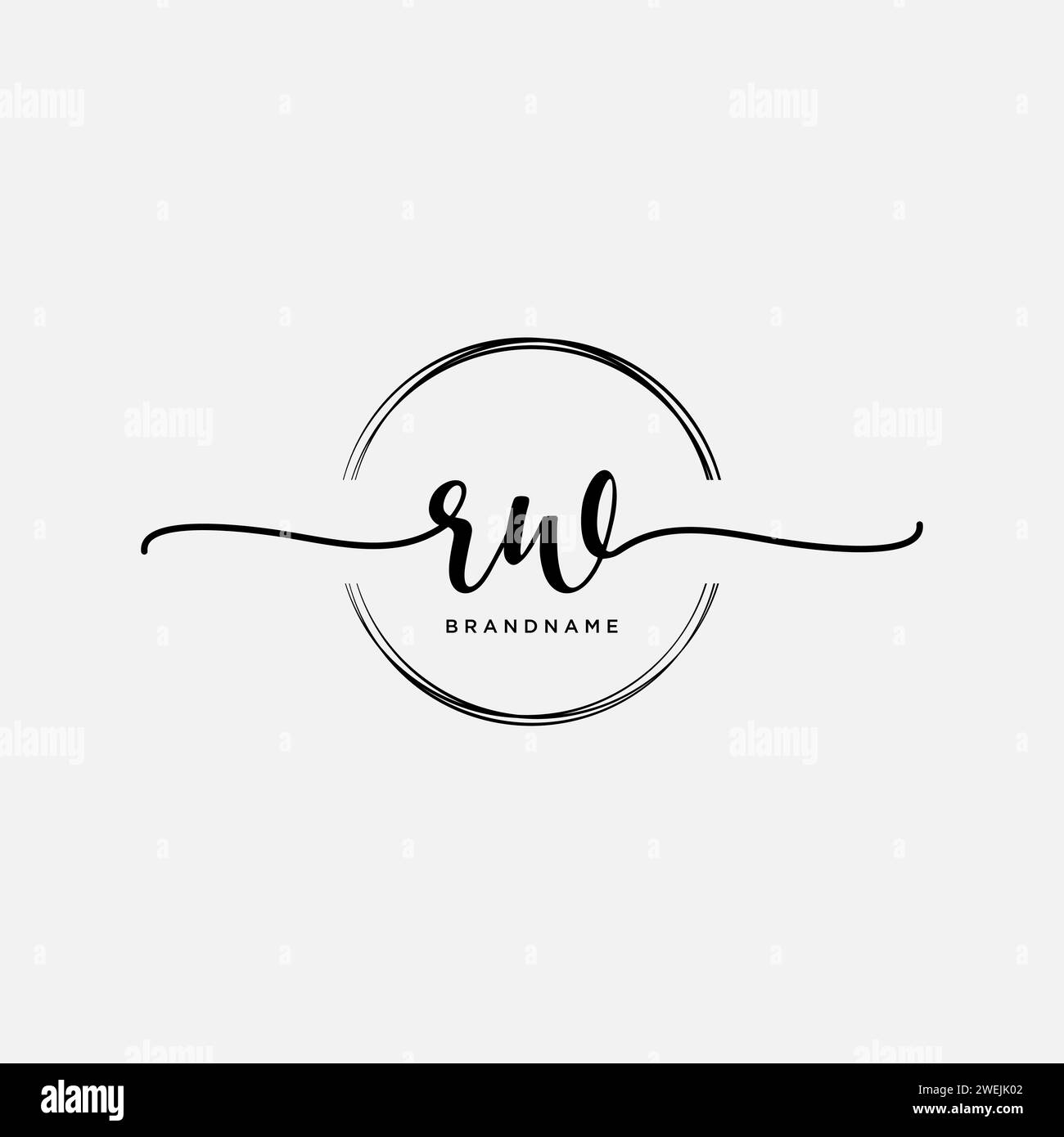 Rw initial Stock Vector Images - Alamy