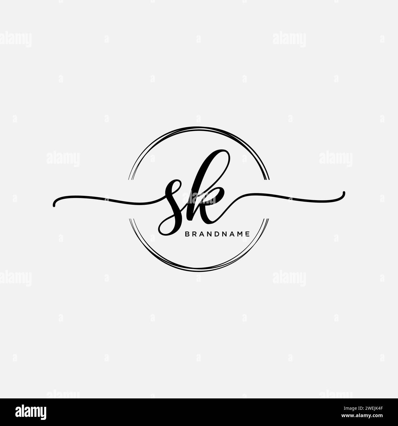 Sk circle logo hi-res stock photography and images - Alamy