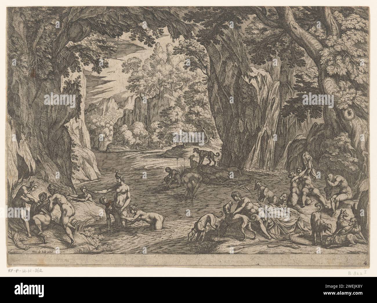 Diana discovers the pregnancy of Callisto, Antonio Tempesta, 1565 ...