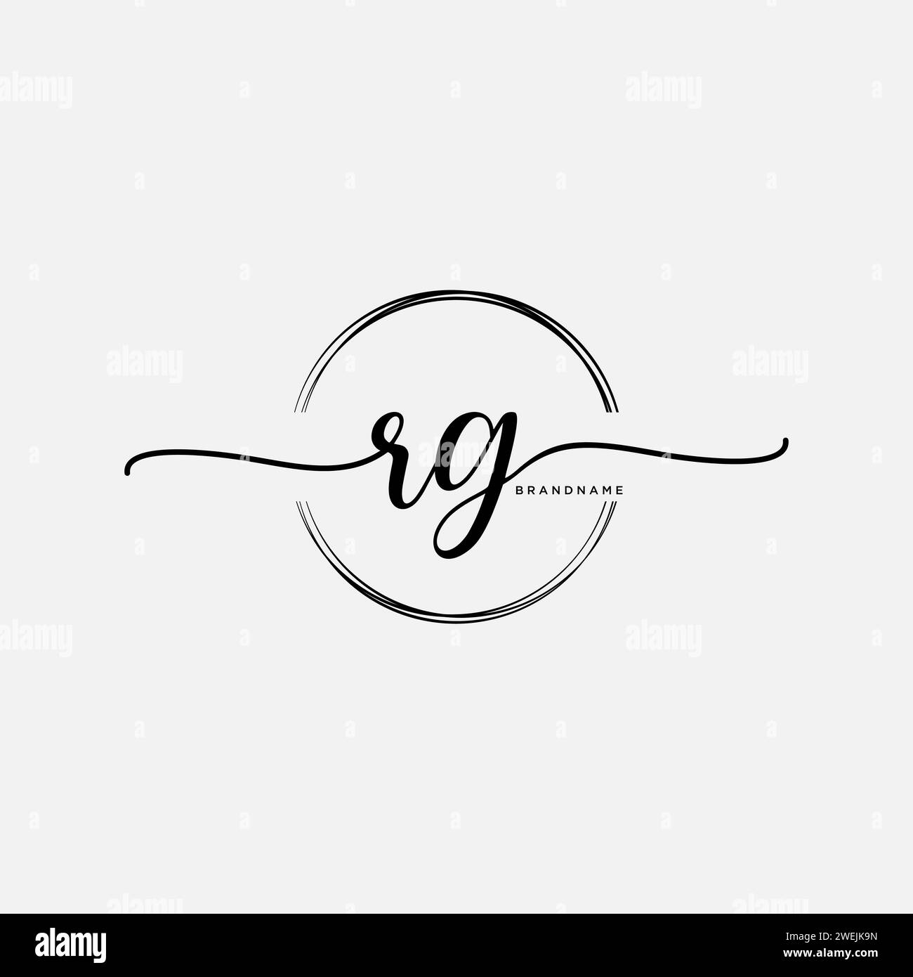 Initials rg vector vectors hi-res stock photography and images - Alamy
