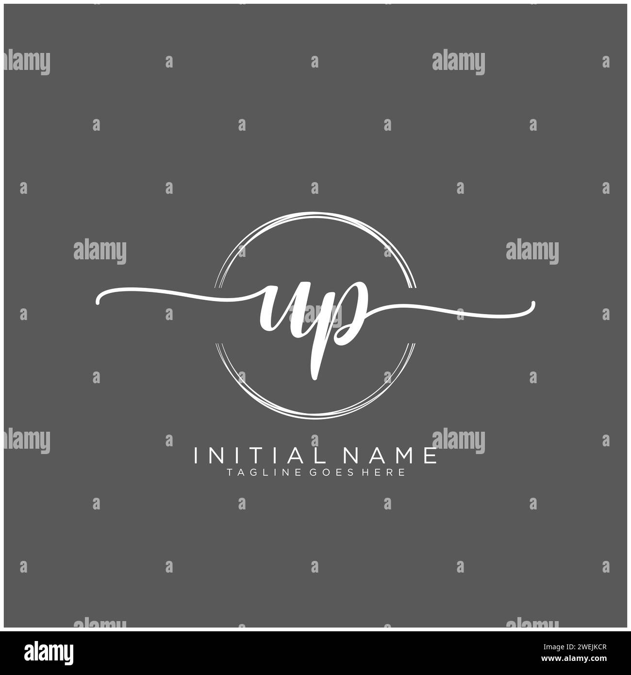 Initial up logo Black and White Stock Photos & Images - Alamy