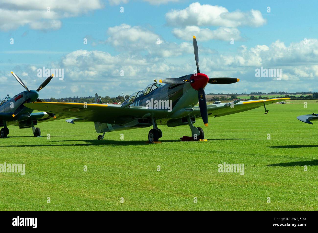 Supermarine Spitfire Two Seater on a summers day Stock Photo - Alamy