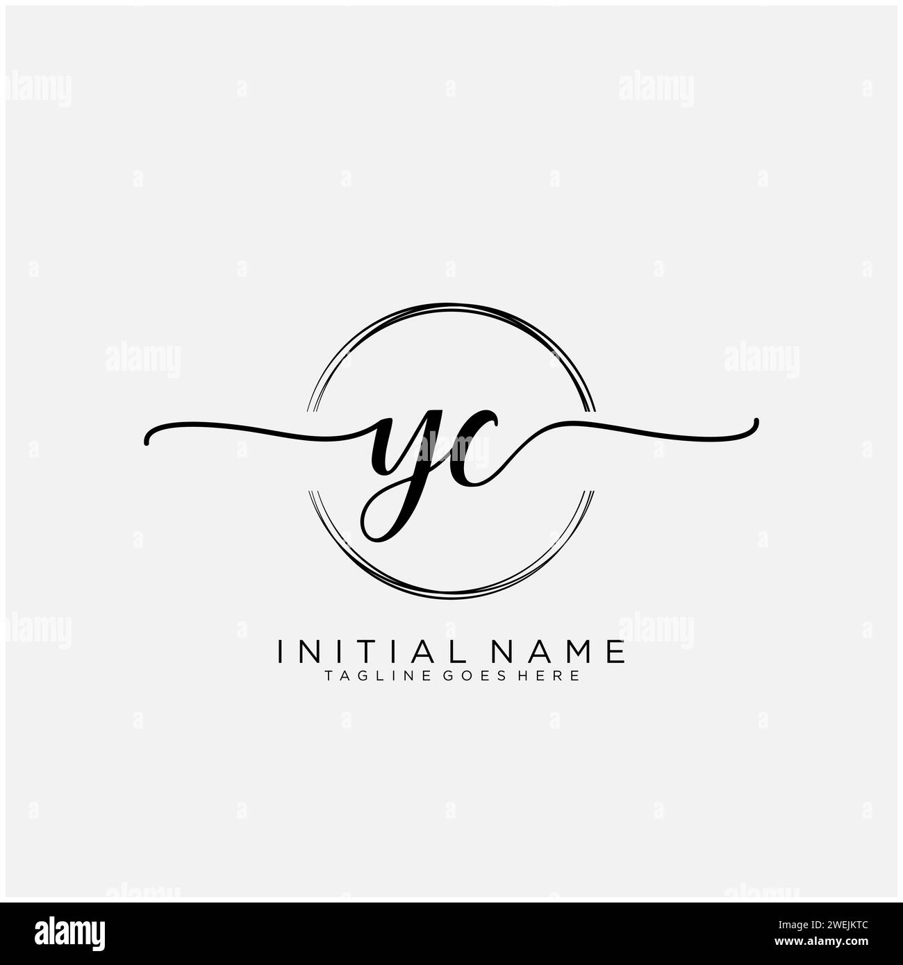 Initial yc logo Black and White Stock Photos & Images - Alamy