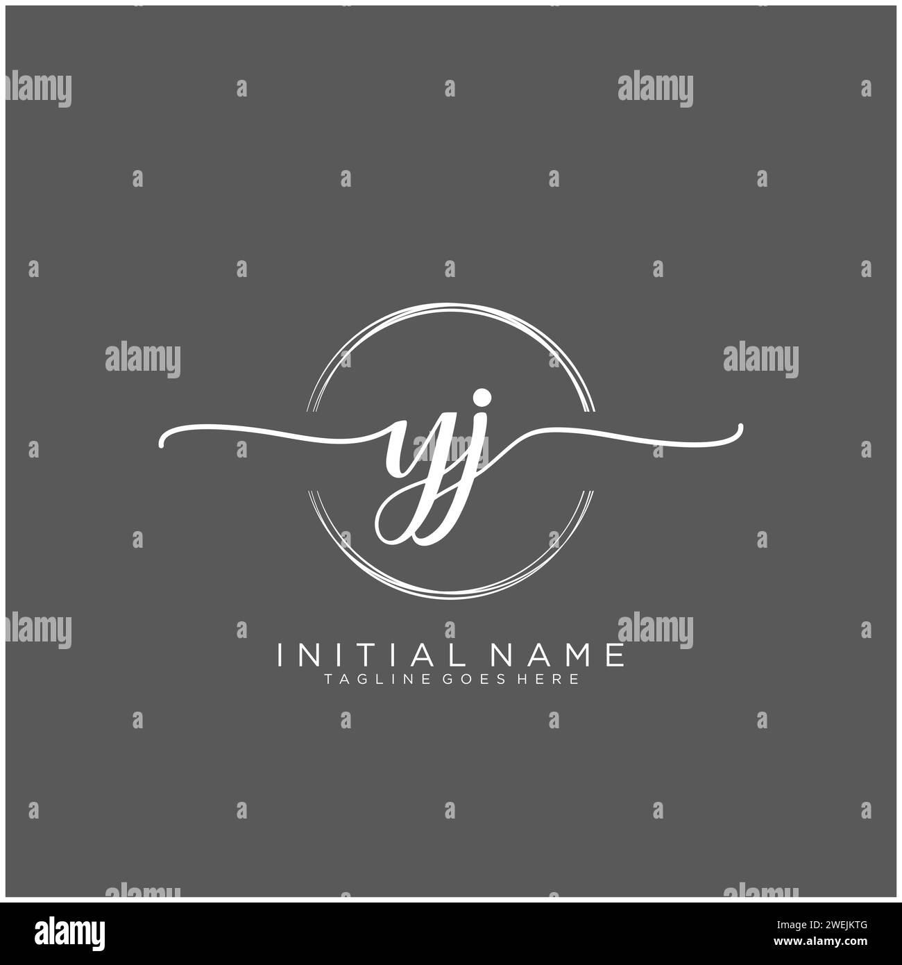 Yj initials logo Cut Out Stock Images & Pictures - Alamy