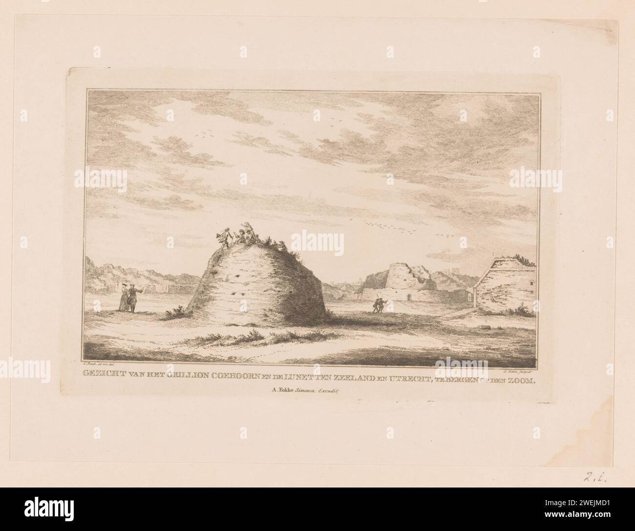 Ruins of the Orillon Coehoorn and the Lunetten Zeeland and Utrecht in ...