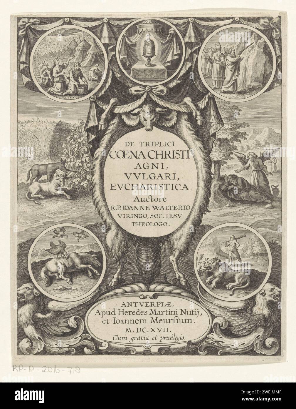 References to the Eucharist, Theodoor Galle (attributed to), 1617 print ...