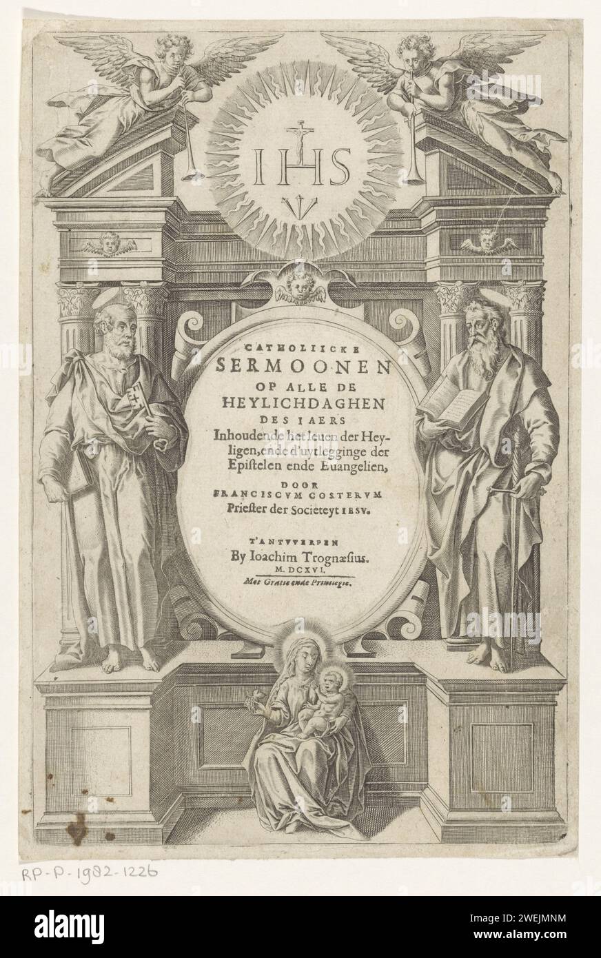 Peter and Paulus, 1616 print For an architectural setting, Peter with ...