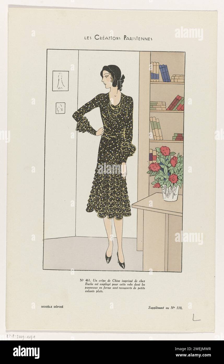 Parisian creations, ca. 1931, Supplement to No. 110, No. 461: A Crêpe ...