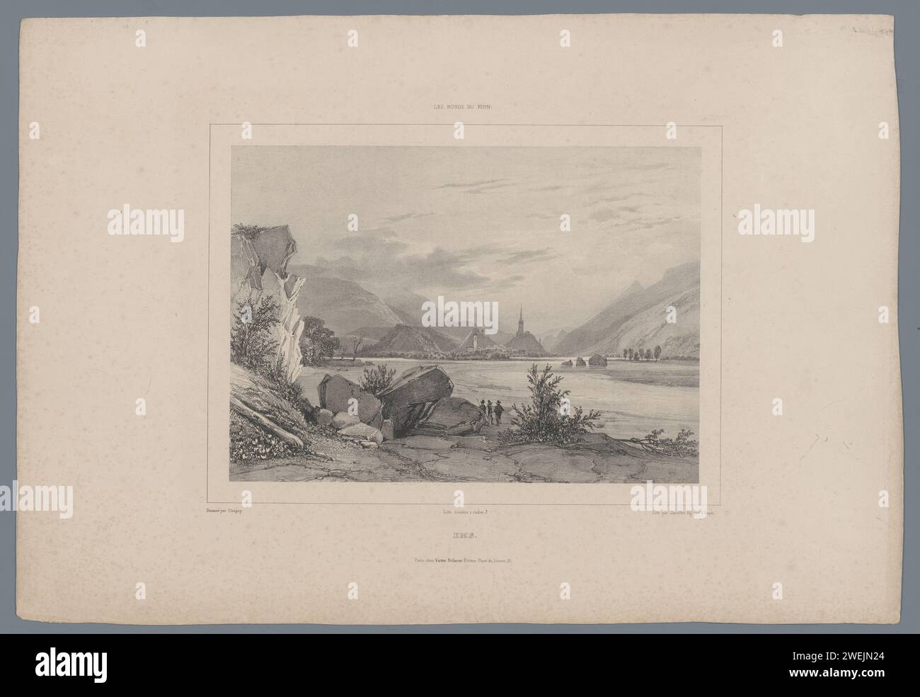 View of Bad Ems, Louis-Julien Jacottet, after Nicolas Marie Joseph ...