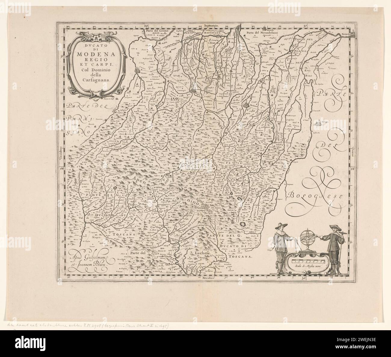 Map of Modena, Anonymous, 1640 - 1672 print paper engraving maps of ...