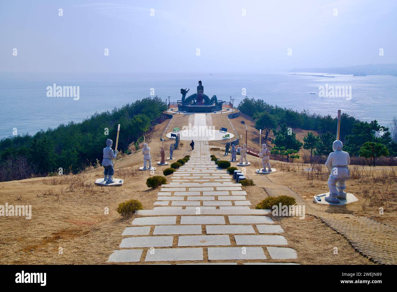 Samcheok City, South Korea - December 28, 2023: View from atop a ...