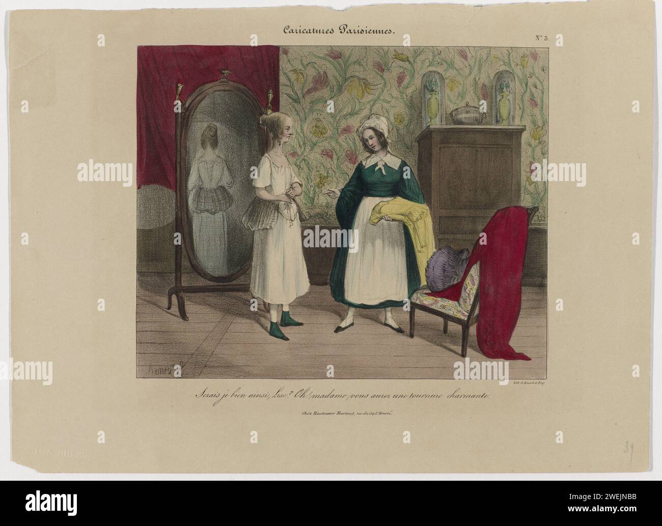 1840 dress woman hi-res stock photography and images - Alamy