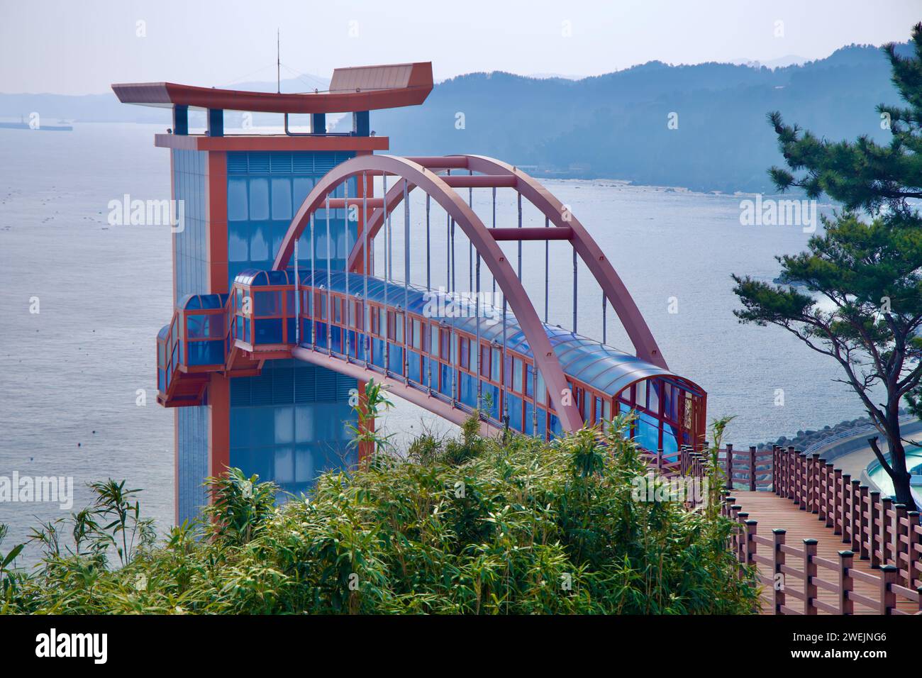 Samcheok City, South Korea - December 28, 2023: Elevator shaft ...