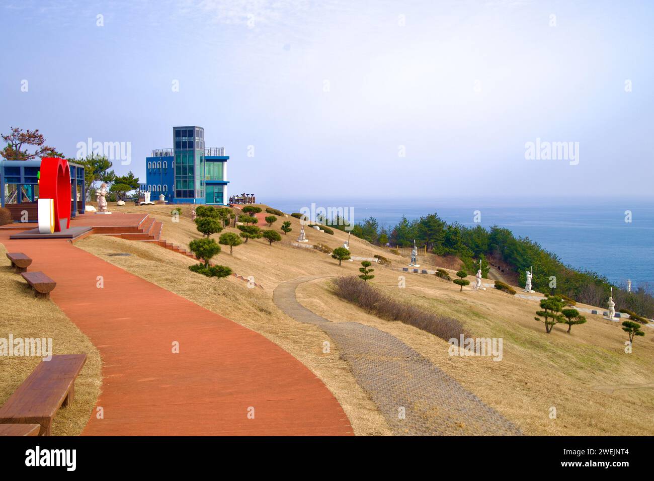 Samcheok City, South Korea - December 28, 2023: Rolling hill in Lady ...