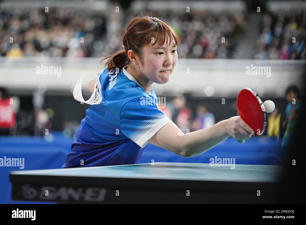 Tokyo, Japan. Credit: MATSUO. 26th Jan, 2024. Asuka Sasao Table Tennis : All Japan Table Tennis ...
