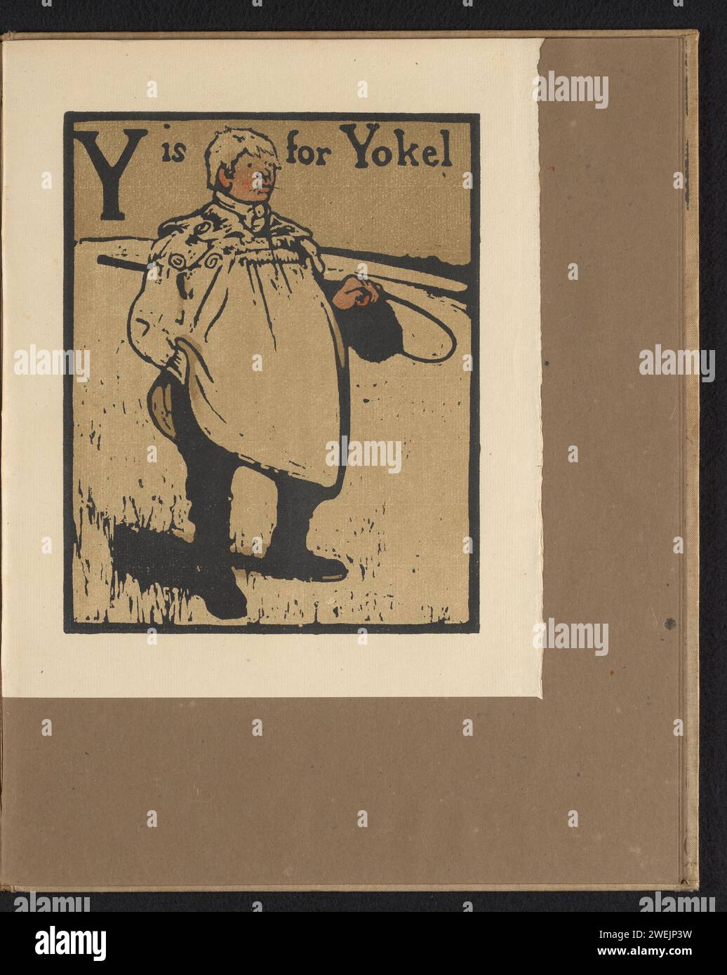 Y for Yokel, William Nicholson, 1898 print Print is part of a book ...