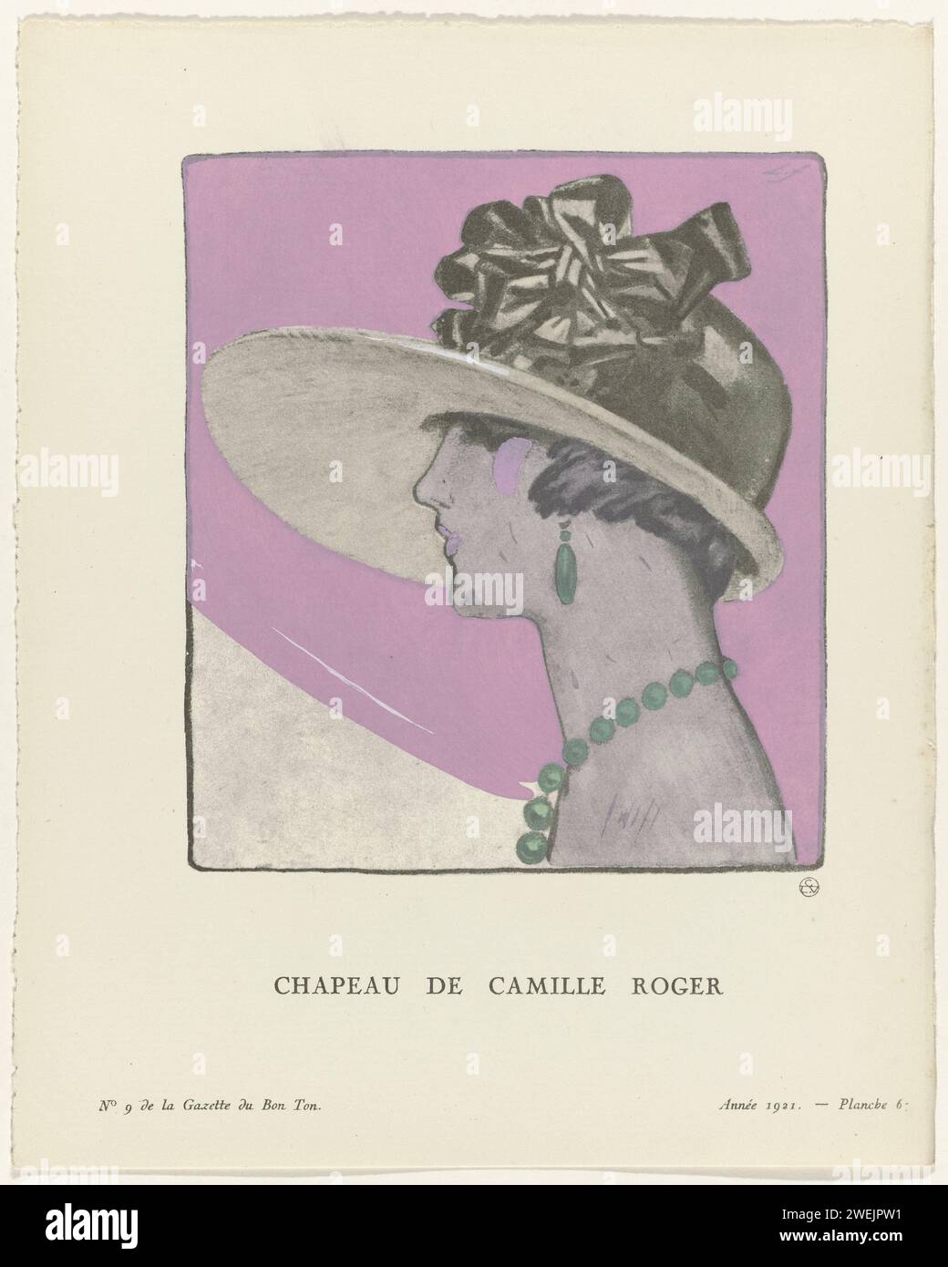 Gazette du Bon Ton, 1921 - No. 9: Camille Roger hat, Llano Florez, 1921 ...