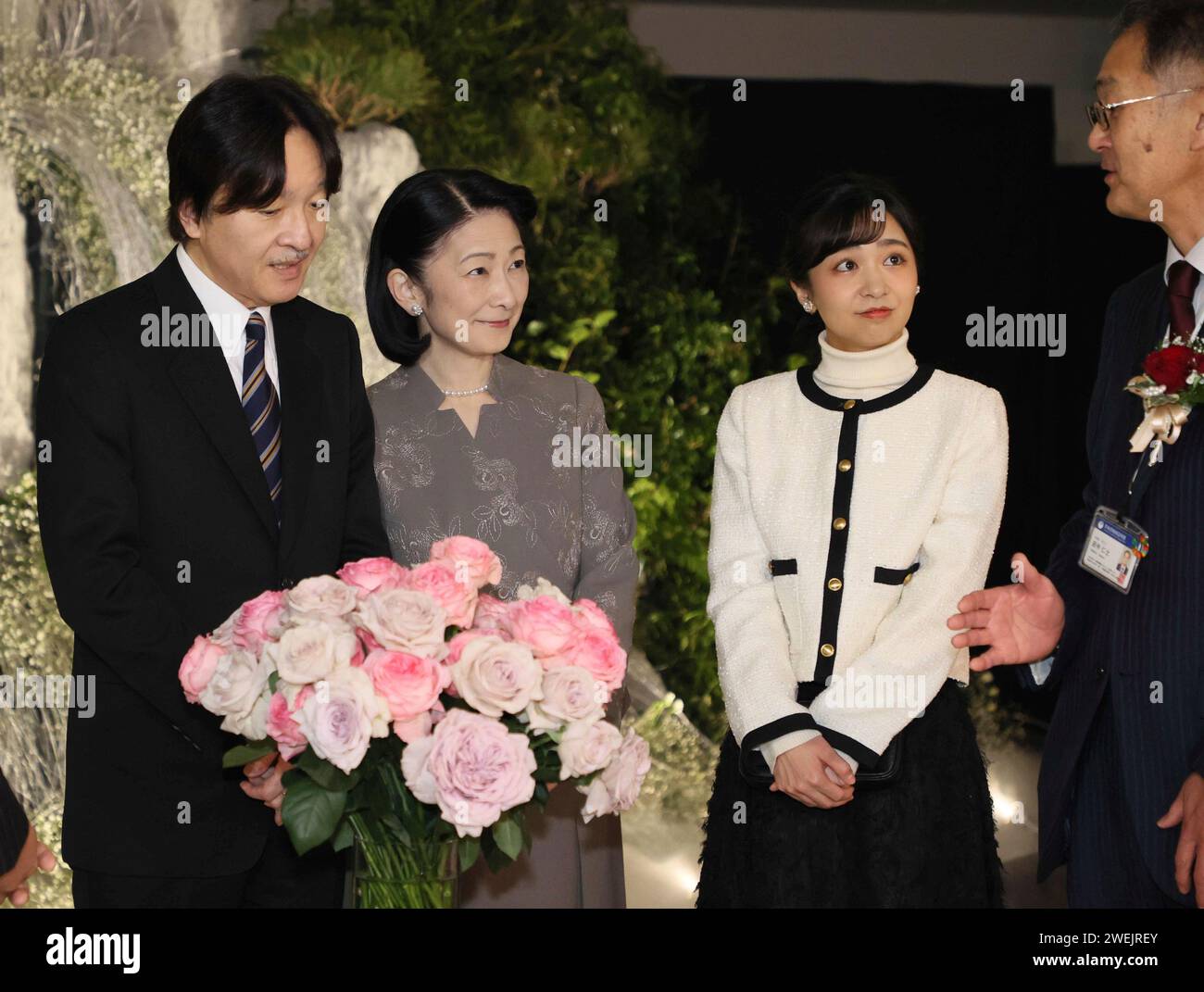 (L-R) Japan' s Crown Prince Akishino, Crown Princess Kiko and their ...