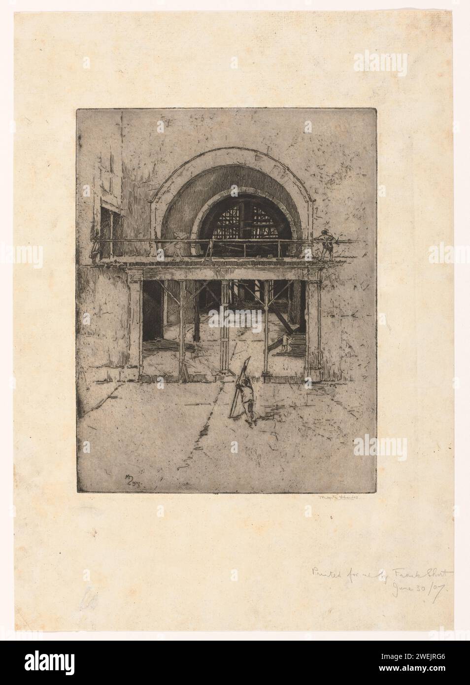 Entrance of the Victoria and Albert Museum in London, Martin Hardie ...