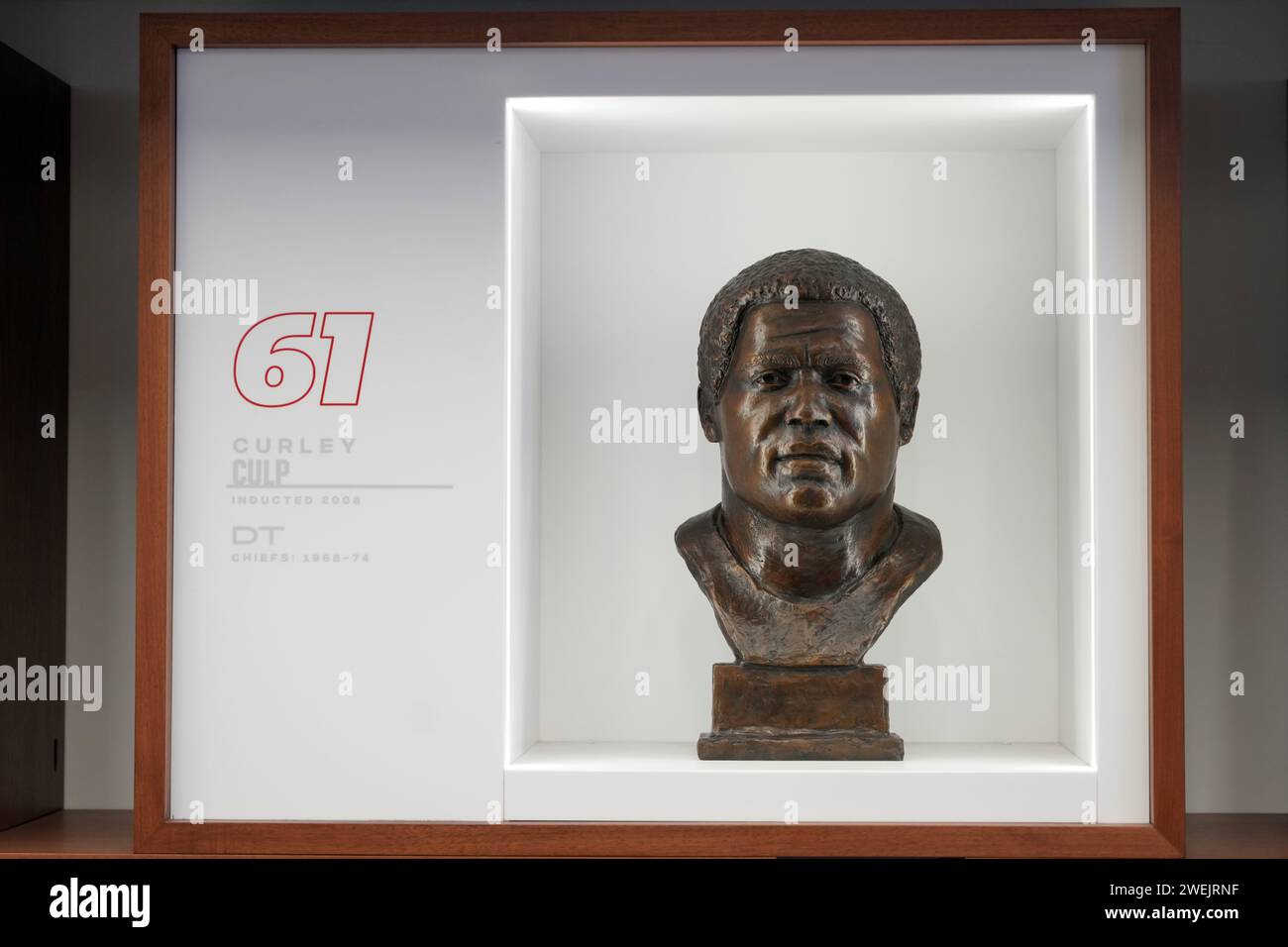 Kansas City, United States. 25th Dec, 2023. The bust of defensive end ...