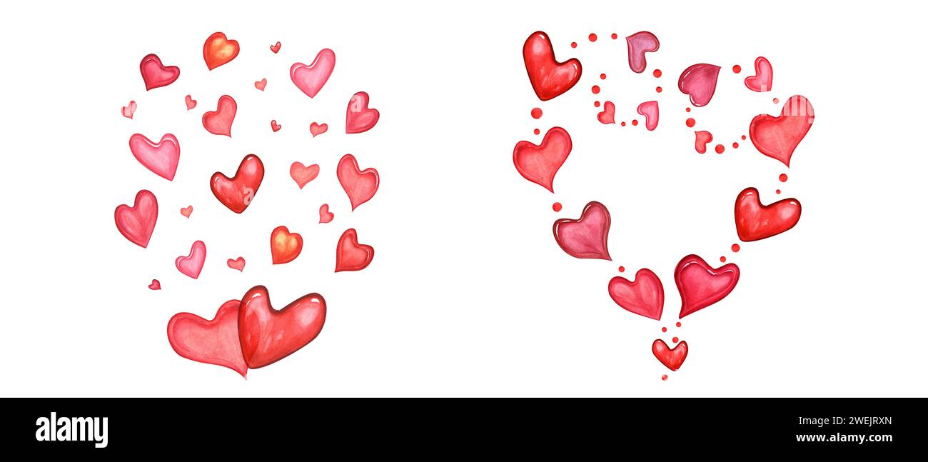 Pink heart wallpaper Cut Out Stock Images & Pictures - Alamy