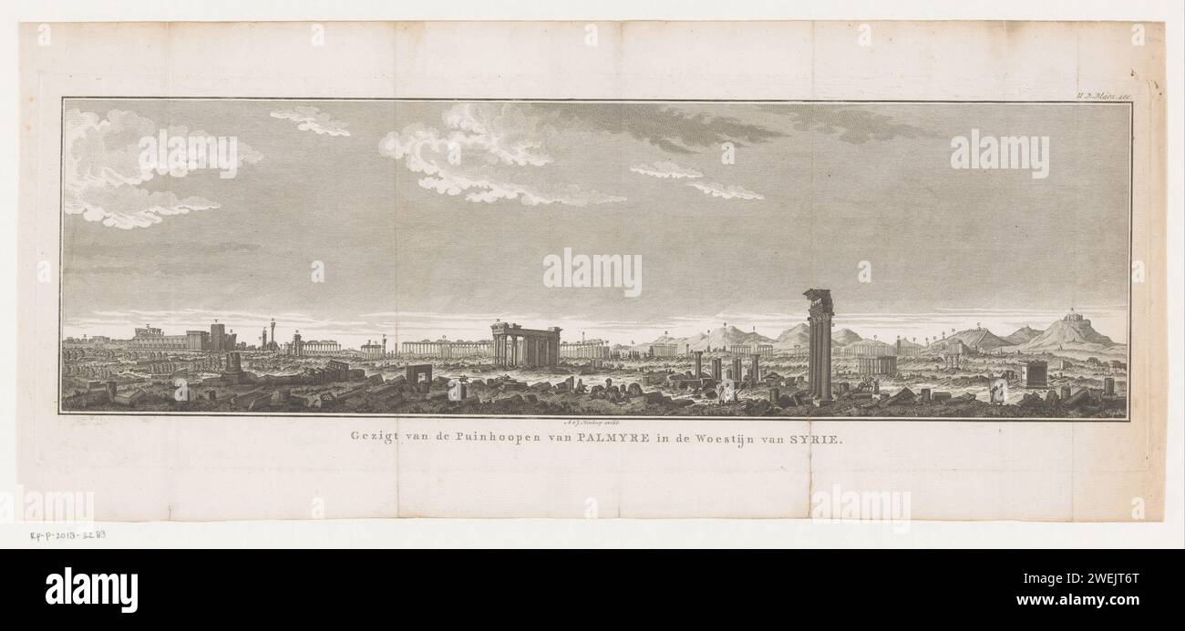 View of the ruins of Palmyra, Anonymous, 1781 - 1845 print paper ...
