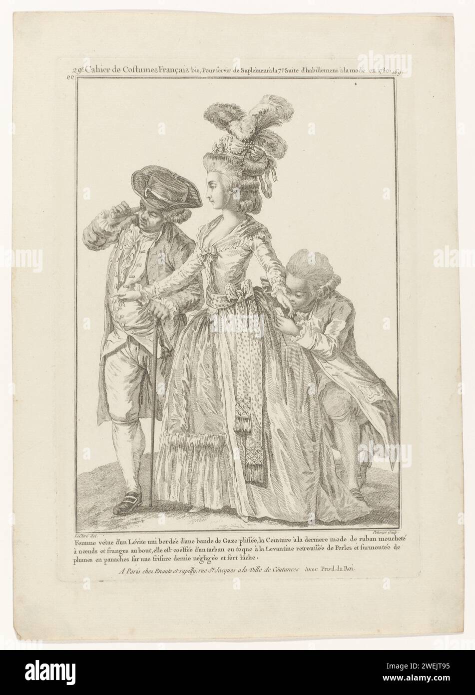 Gallerie des Modes et costumes français, 1780, ee 169 (bis): woman ...