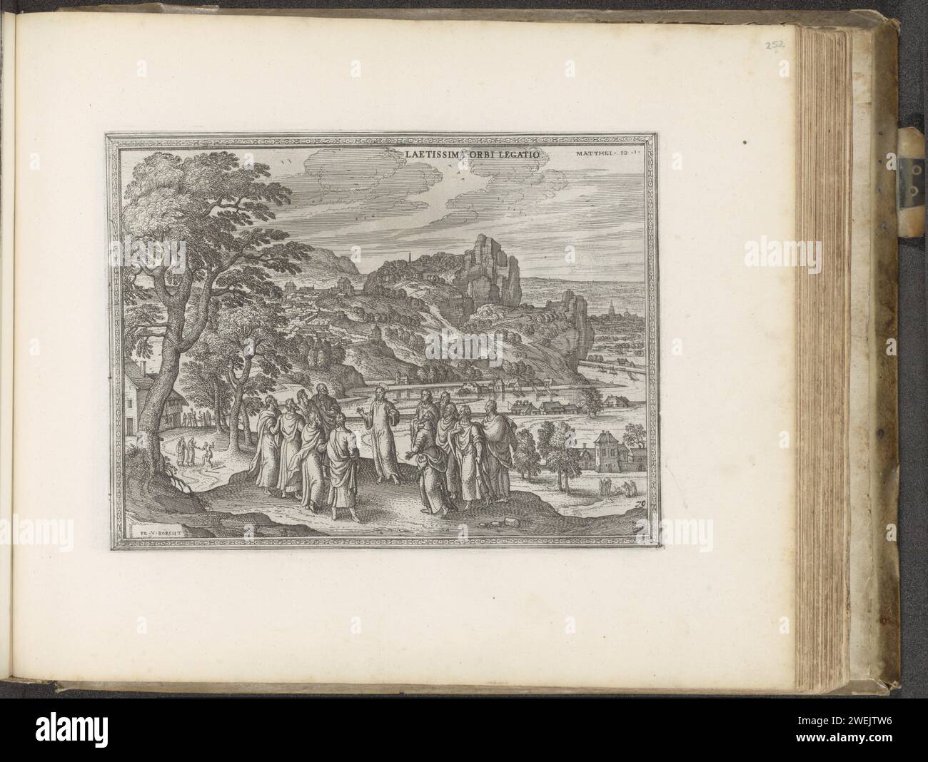 Christ chooses his apostles, 1653 - 1654 print Mountainous landscape ...