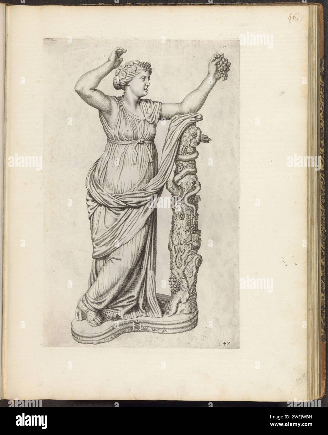 Statue of a Bacchante, 1636 - 1647 print Statue of a bacchante, dressed ...