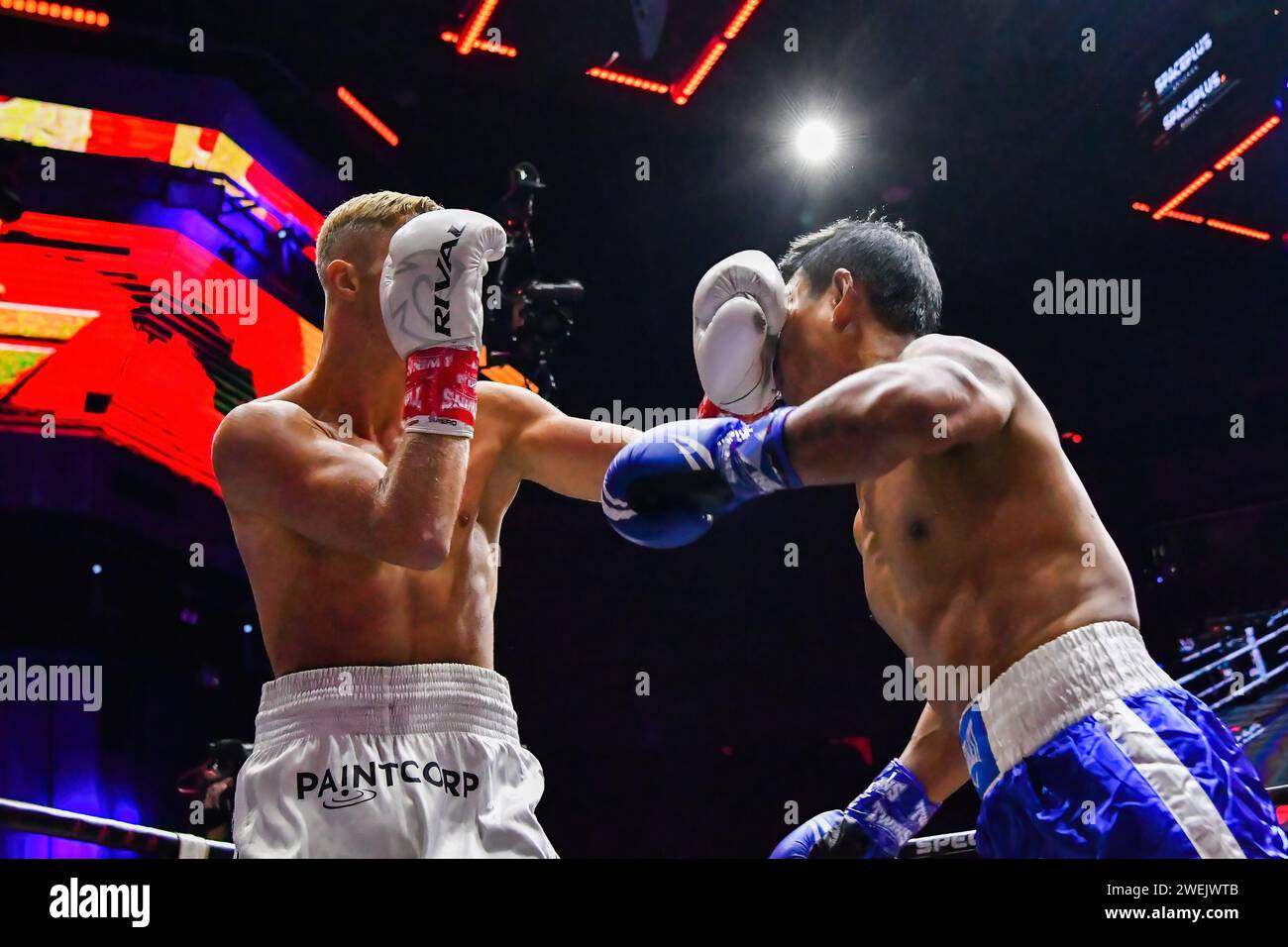 Bangkok, Thailand. 25th Jan, 2024. Russian professional boxer and ...