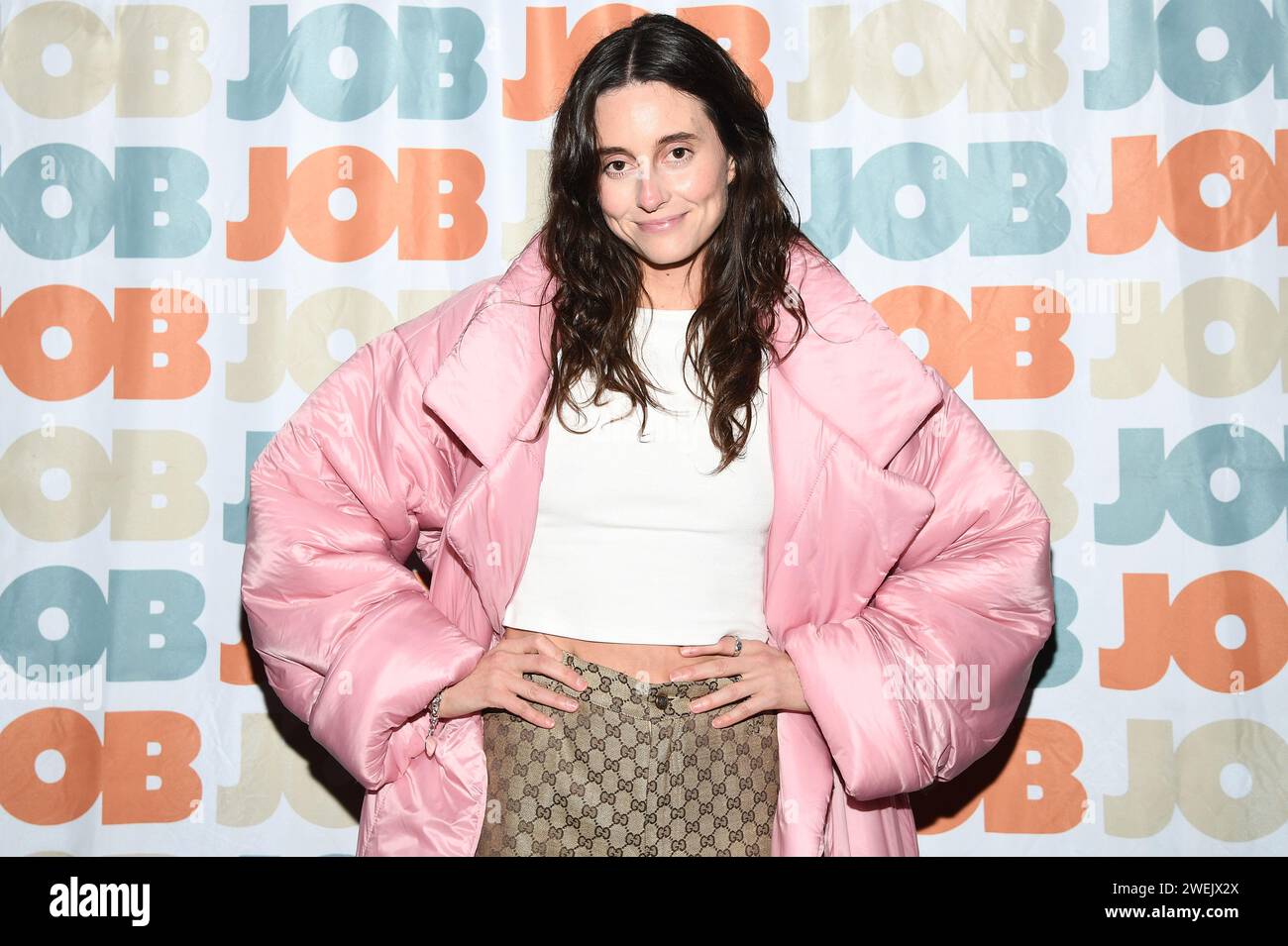 New York, USA. 25th Jan, 2024. Mary Beth Barone attends the opening ...