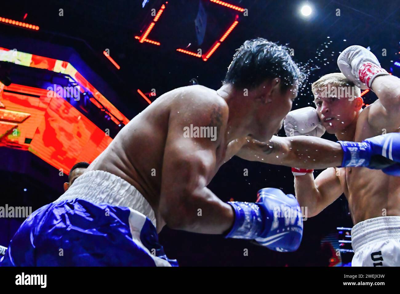 Bangkok, Thailand. 25th Jan, 2024. Russian professional boxer and ...