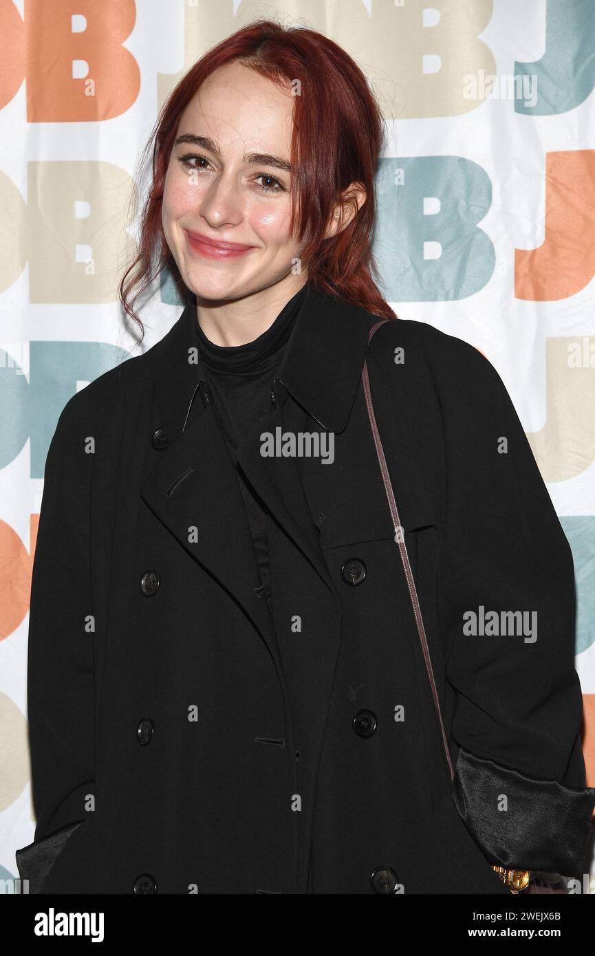 New York, USA. 25th Jan, 2024. Sophia Ann Caruso attends the opening ...