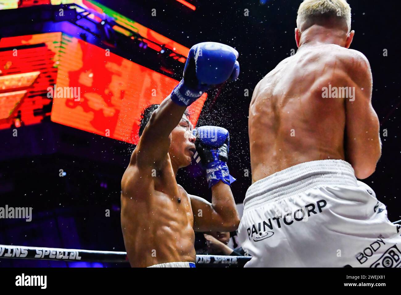 Bangkok, Thailand. 25th Jan, 2024. Russian professional boxer and ...