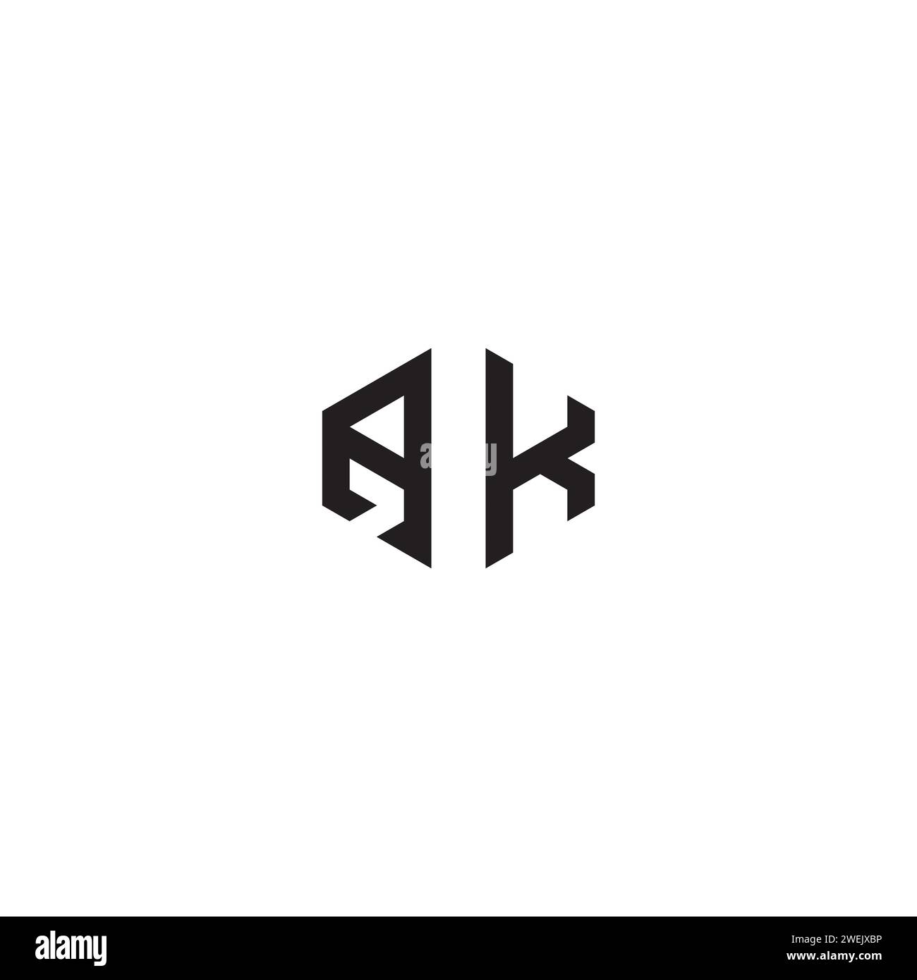 Ak letters Stock Vector Images - Alamy