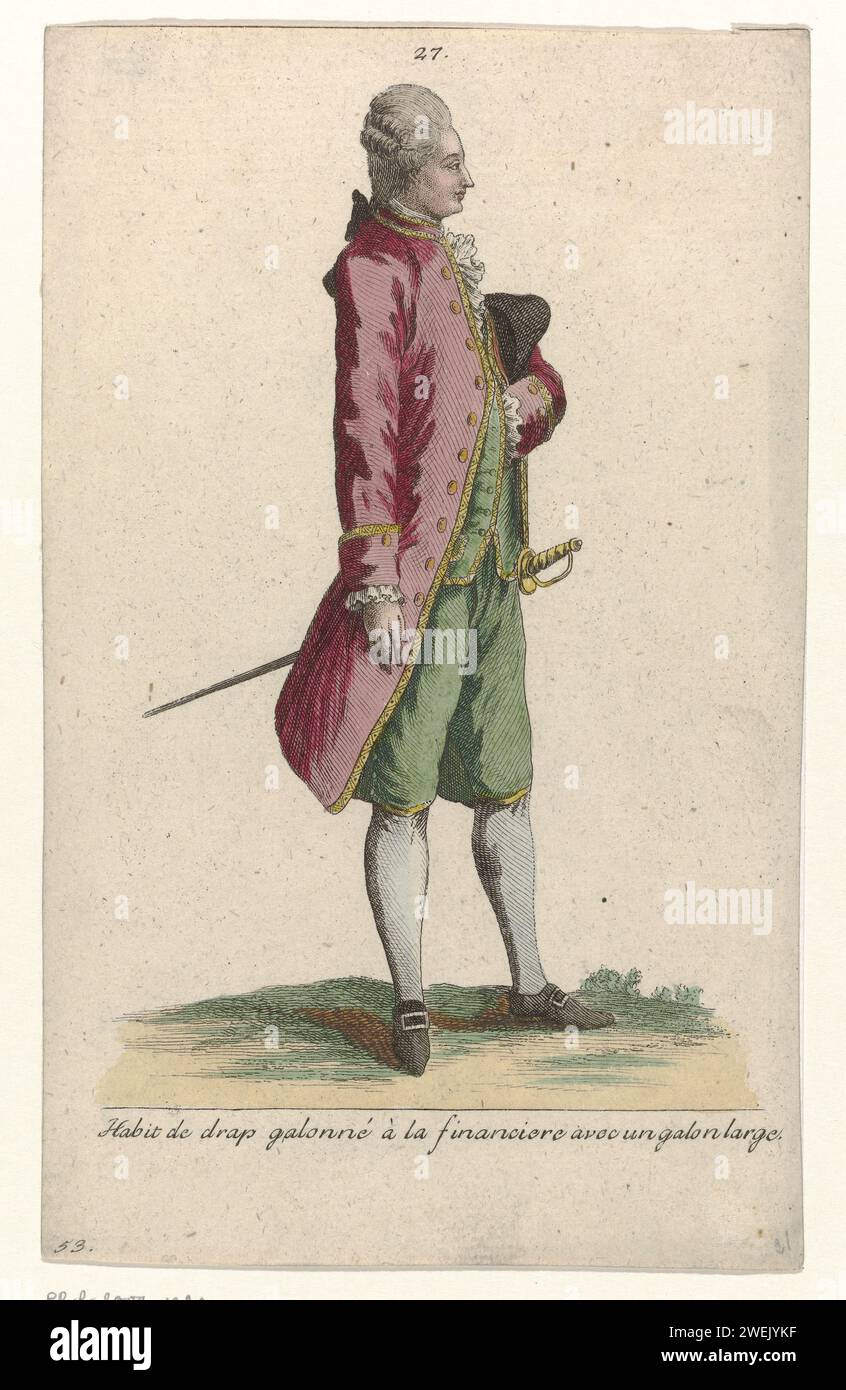 Gallerie of French modes and costumes, 1785, nr. 27, nr. 53, Kopie Naar ...
