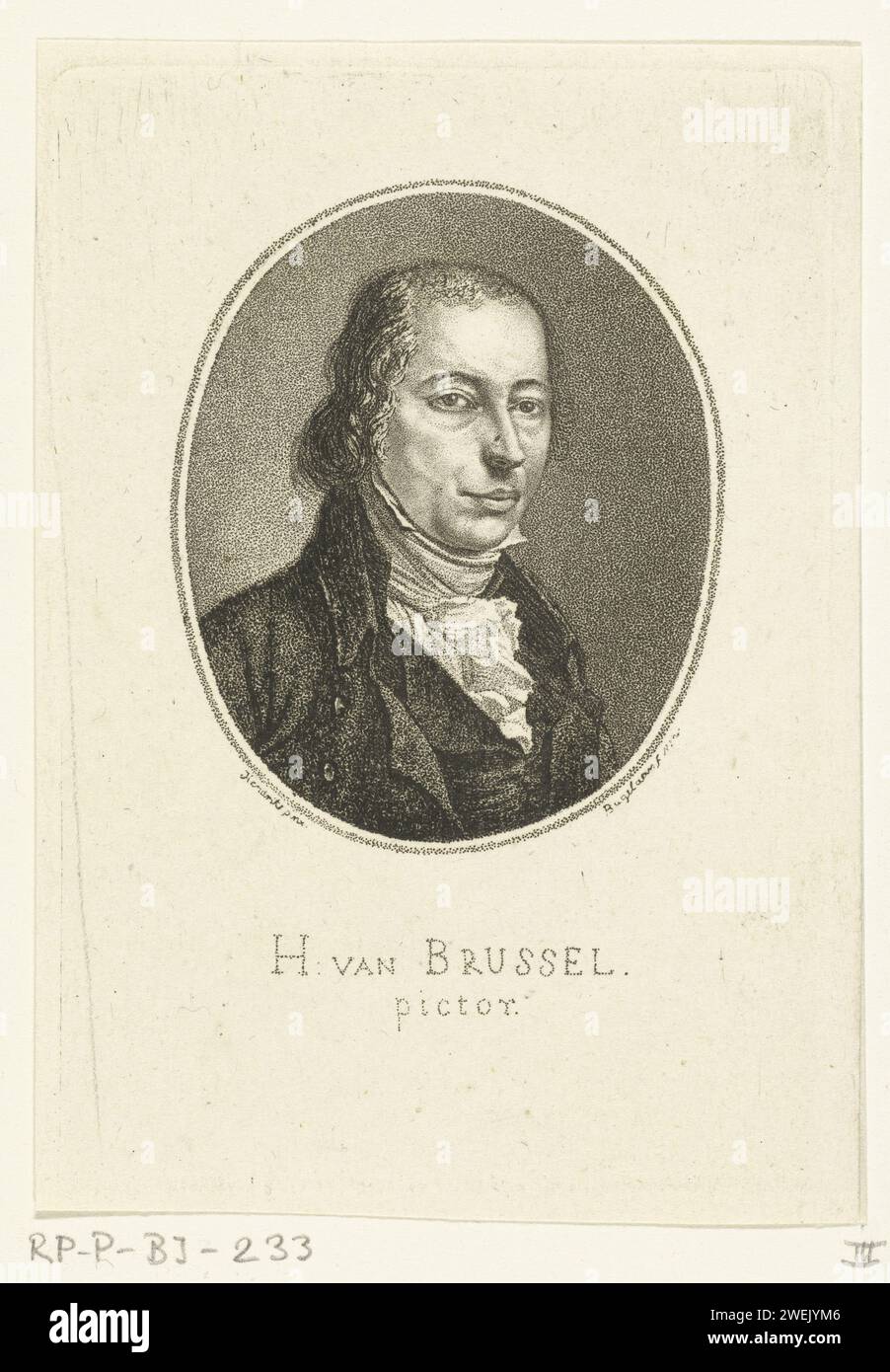Portrait of Hermanus Van Brussels, Ernst Willem Jan Brelaar, after ...