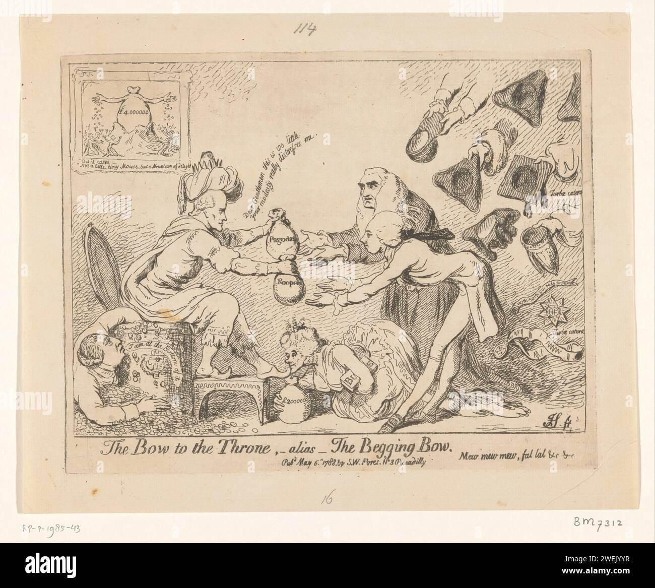 Cartoon on Warren Hastings, 1788, 1788 print Cartoon on Warren Hastings ...
