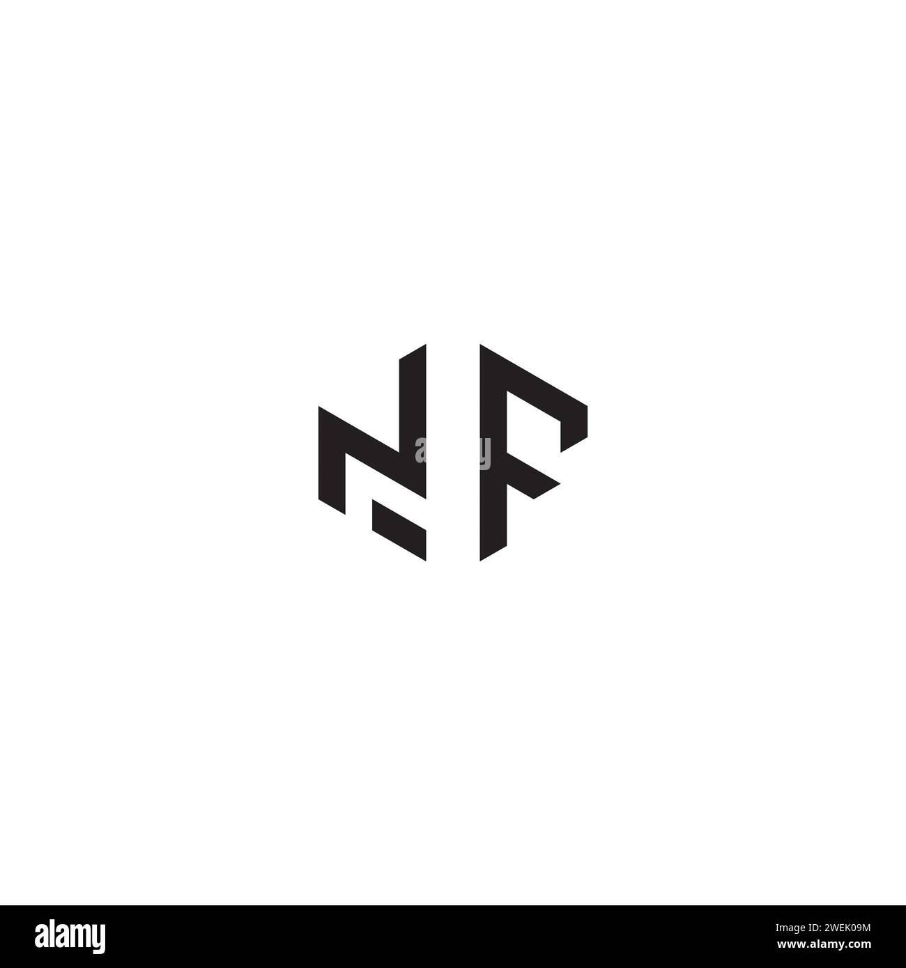NF abstract concept in high quality professional design that will print ...