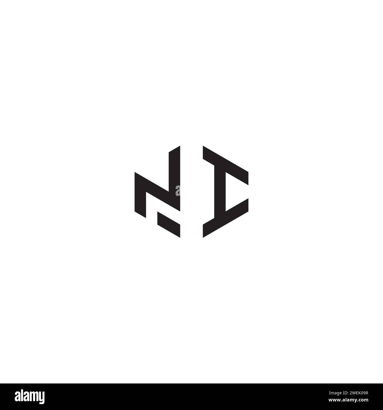 NI abstract concept in high quality professional design that will print ...